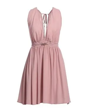 VICOLO Mini Flared Dress - Pastel Pink