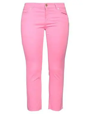 Seductive Woven Skinny Pants - Pink