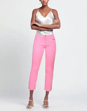 Seductive Woven Skinny Pants - Pink