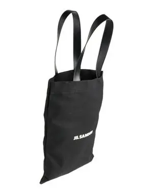JIL SANDER Textile And Leather Shopper - Black
