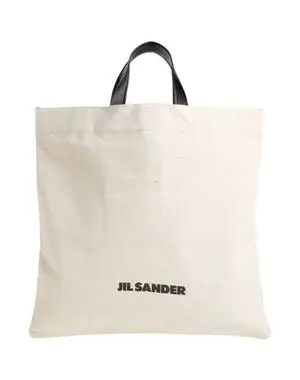 JIL SANDER Handbag In Textile Fibers And Leather - White