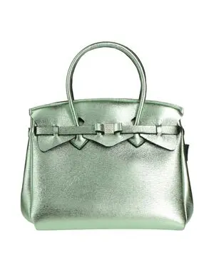 Save My Bag Handbag In Polyester And Elastane Light Green