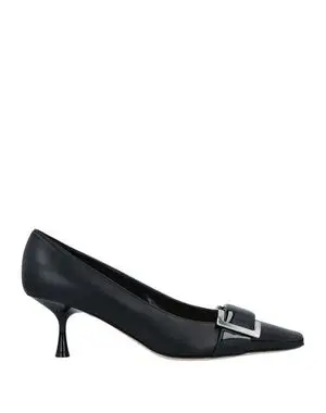 SERGIO ROSSI Pumps In Leather With Appliqués