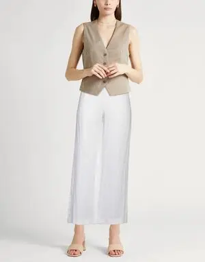 Fabiana Filippi Wide-leg Linen Pants - White