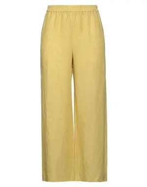 Fabiana Filippi Wide-Leg Linen Pants Yellow