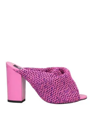 MSGM Textile Fiber Slides - Pink