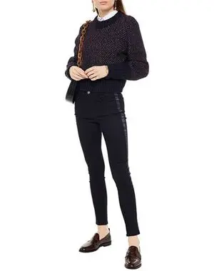 Veronica Beard Skinny Jeans With Side Seam Stripes