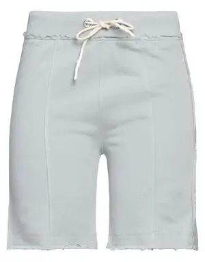 Helmut Lang Cotton Sweatshirt Fleece Bermuda Shorts - Sky Blue