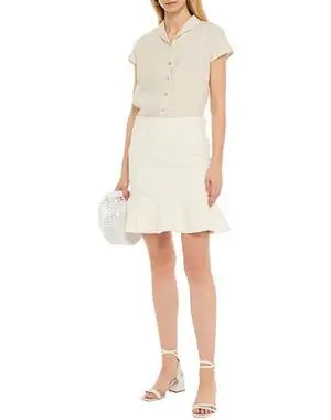 Vanessa Bruno Mini Flared Skirt - White