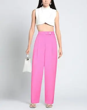 VICOLO High-waisted Straight Leg Pants - Fuchsia