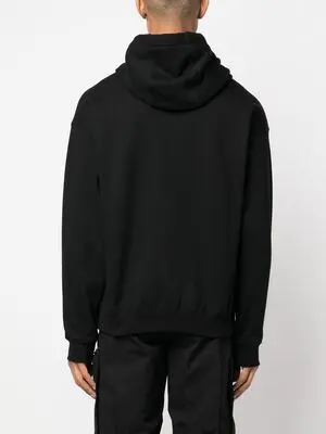 Versace La Medusa Cotton Hoodie - Black