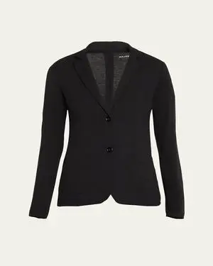 Majestic Filatures Two-button Blazer - Noir