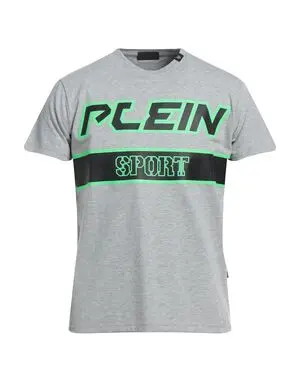 PLEIN SPORT T-shirt Size Cotton, Elastane - Light Grey
