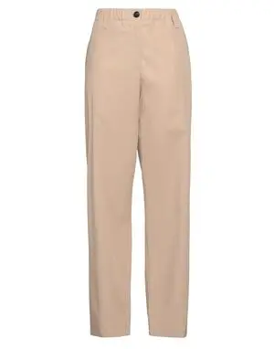 MSGM Wide Leg Twill Pants - Beige
