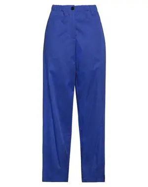 MSGM Wide Leg Twill Pants Bright Blue