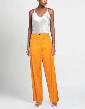 MSGM Wide Leg Twill Pants