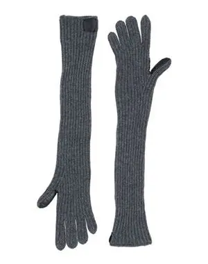 TOD'S Gloves In Cashmere And Leather - Grey