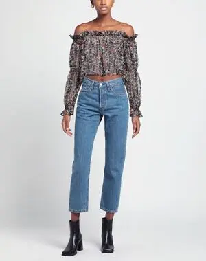 GAËLLE PARIS Floral Print Off-the-shoulder Top