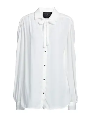 John Richmond Bow-tie Neck Crepe Shirt - White