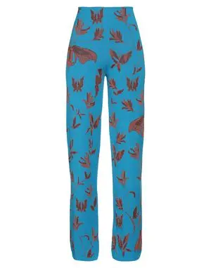 KAOS Floral Print Pants - Bright Blue