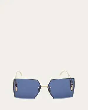 Dior 30Montaigne S7U Butterfly Sunglasses Shiny Gold