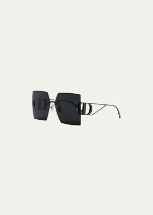 Dior 30Montaigne S7U Butterfly Sunglasses Shiny Gumetal