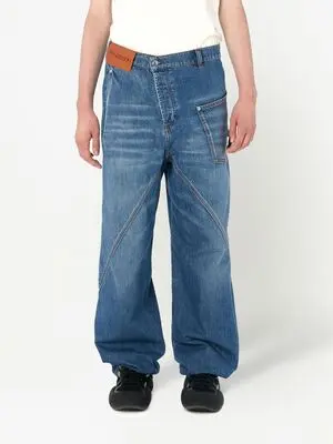 JW Anderson Oversized Twisted Wide-leg Jeans
