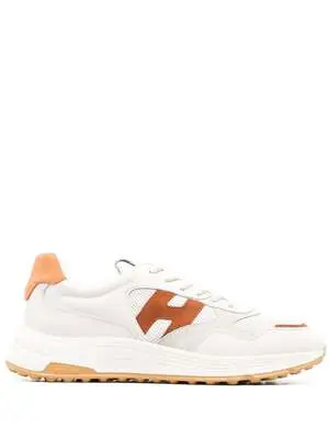 Hogan Logo-patch Low-top Sneakers - Neutrals