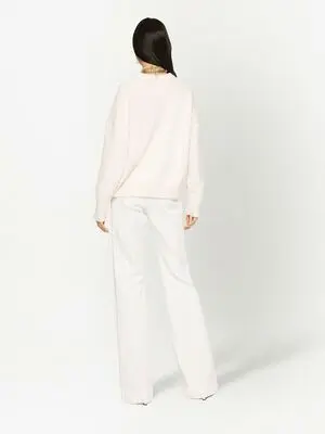 Dolce & Gabbana Logo Cashmere Sweater - Neutrals