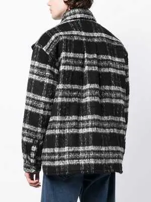 Y/project Textured Stripe-pattern Shirt Jacket