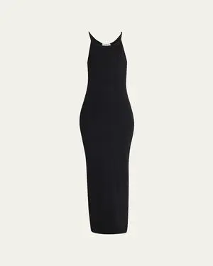 Eterne Terne Scoop-neck Ribbed Knit Dress
