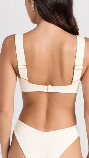MONTCE Hayden Bikini Top - Cream Rib