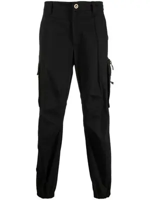 Versace Slim-cut Cargo Trousers - Black