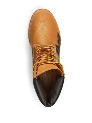 JIMMY CHOO X Timberland Graffiti Logo Ankle Boots