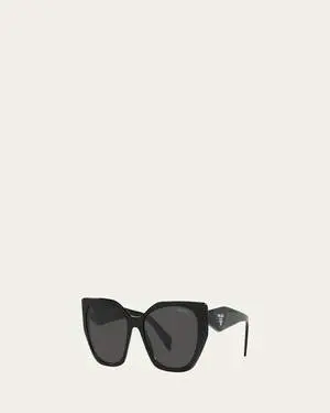 Prada Geometric Square Sunglasses - Black