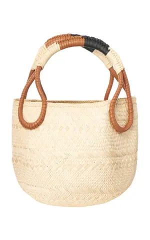 Johanna Ortiz Tejiendo Esperanzas Iraca Palm Top Handle Bag