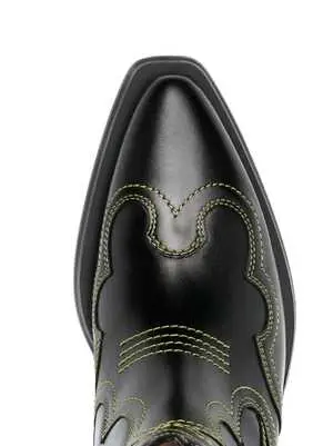Ganni Contrast Stitching Shoes For Women