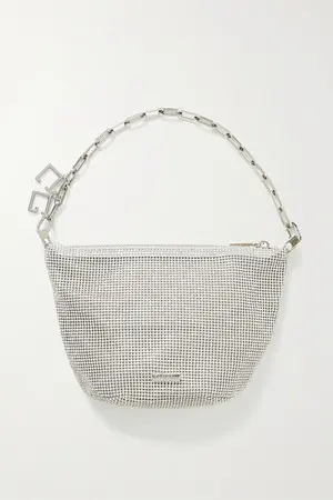 Cult Gaia Gia Mini Crystal-embellished Mesh Shoulder Bag