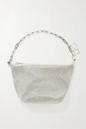 Cult Gaia Gia Mini Crystal-embellished Mesh Shoulder Bag