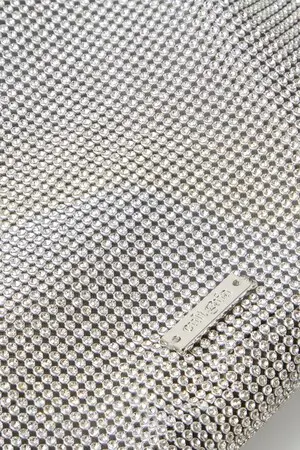 Cult Gaia Gia Mini Crystal-embellished Mesh Shoulder Bag