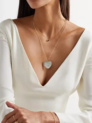 Yvonne Léon 18-karat Gold Necklace - Blue