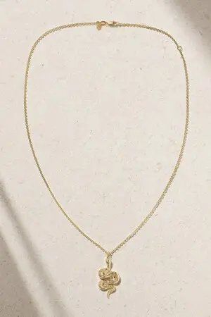 SYDNEY EVAN Snake Diamond Necklace