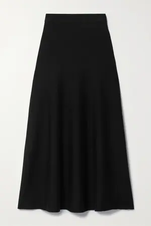 Gabriela Hearst Freddie Midi Skirt - Black