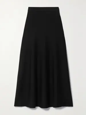 Gabriela Hearst Freddie Midi Skirt - Black