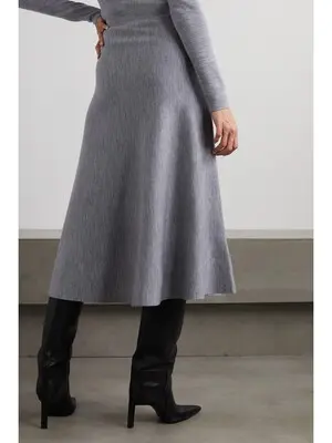 Gabriela Hearst Freddie Midi Skirt - Gray