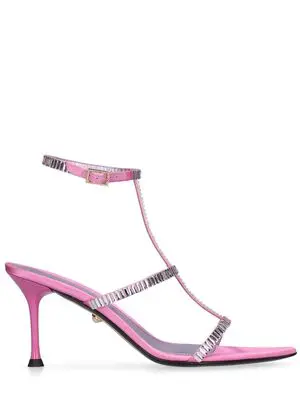 ALEVI MILANO 75mm Marlin Satin & Crystal Sandals