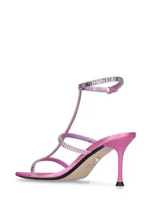 ALEVI MILANO 75mm Marlin Satin & Crystal Sandals