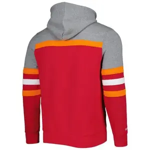 Mitchell & Ness Heathe Gray Tampa Bay Buccaneers Head Coach Pullover Hoodie