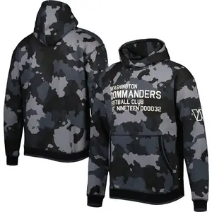 THE WILD COLLECTIVE Washington Commanders Camo Pullover Hoodie