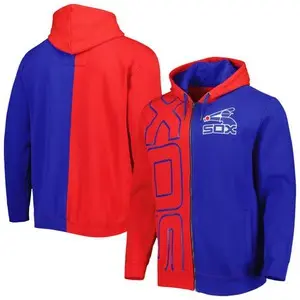 Mitchell & Ness Navy Chicago White Sox Fleece Full-zip Hoodie - Red